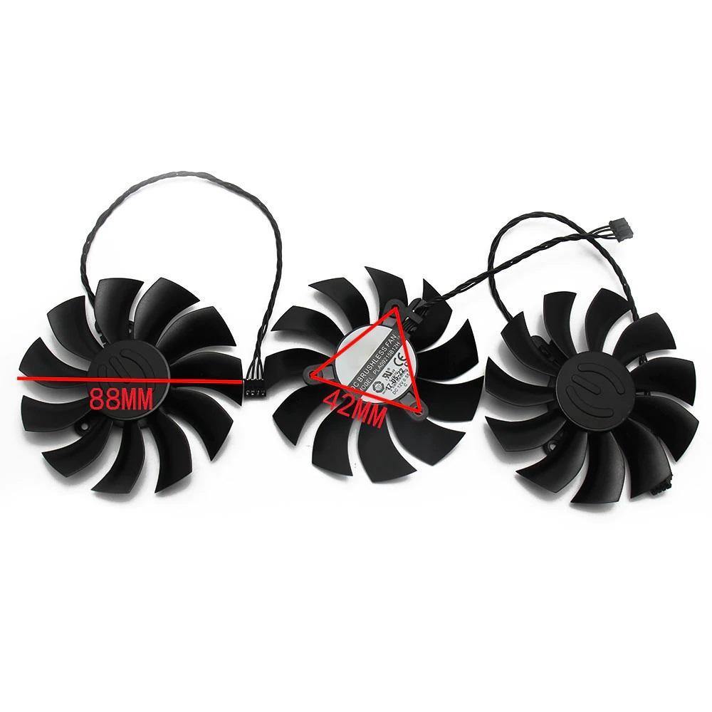 Pi+® (PiPlus®) GPU replacement fan for EVGA GTX1080TI FTW3 GTX 1080 Ti