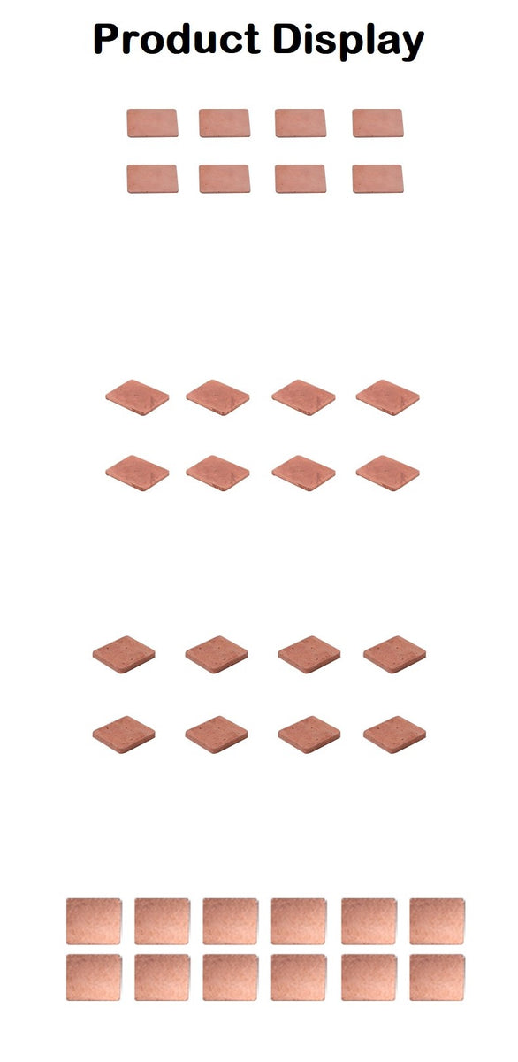 Pi+® (PiPlus®) GPU VRAM Heatsink Copper Shim For Graphics Card Memory