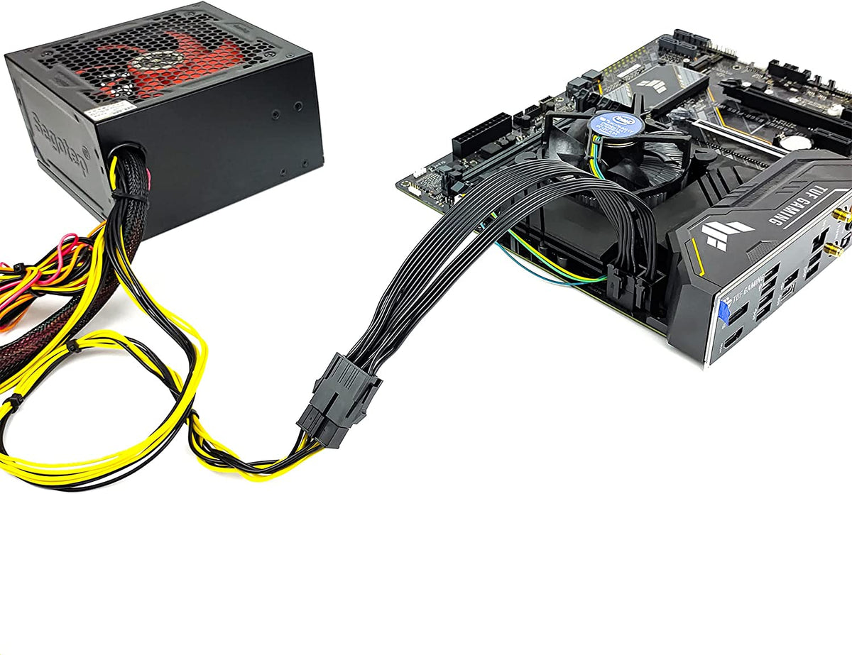 Pi+®(PiPlus®) EPS12V CPU 8 Pin Female to CPU ATX 8 Pin and ATX 4 Pin M ...